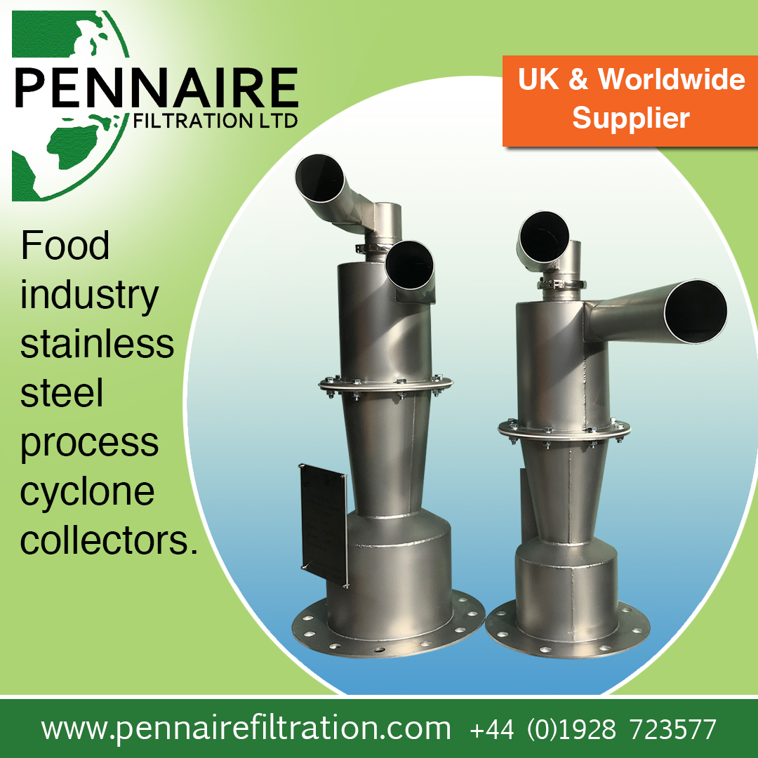 Cyclone Collectors for Food Industry – Pennaire Filtration Ltd